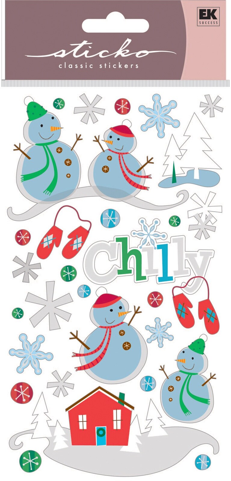 Sticko Stickers-Chilly Snowmen | Michaels