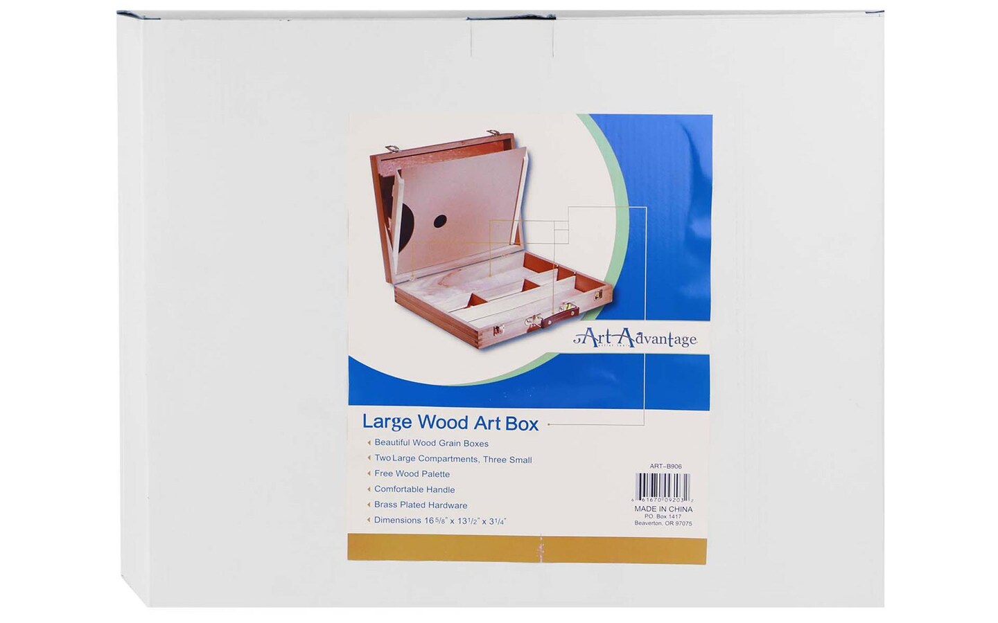 Art Advantage Wood Art Box 16.5x3.25x13.5 Large | Michaels