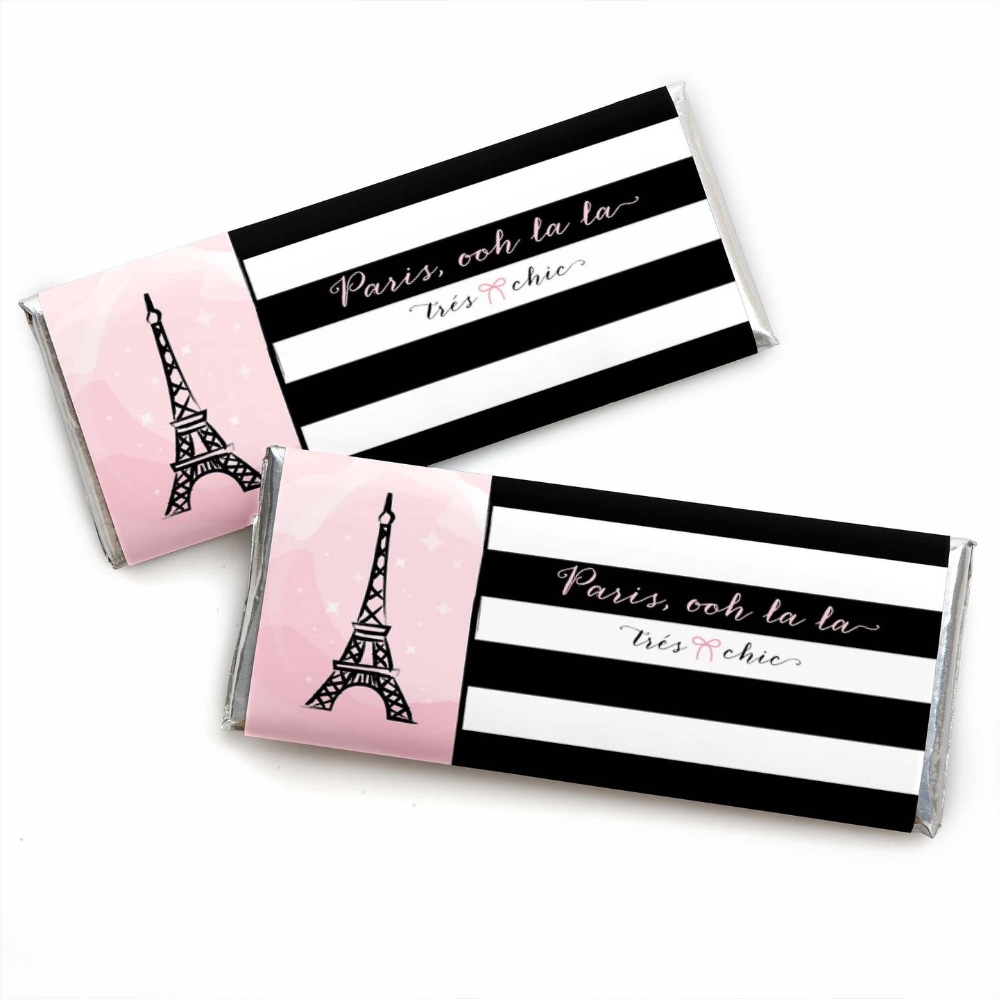Big Dot of Happiness Paris, Ooh La La - Paris Themed Candy Bar Wrappers ...