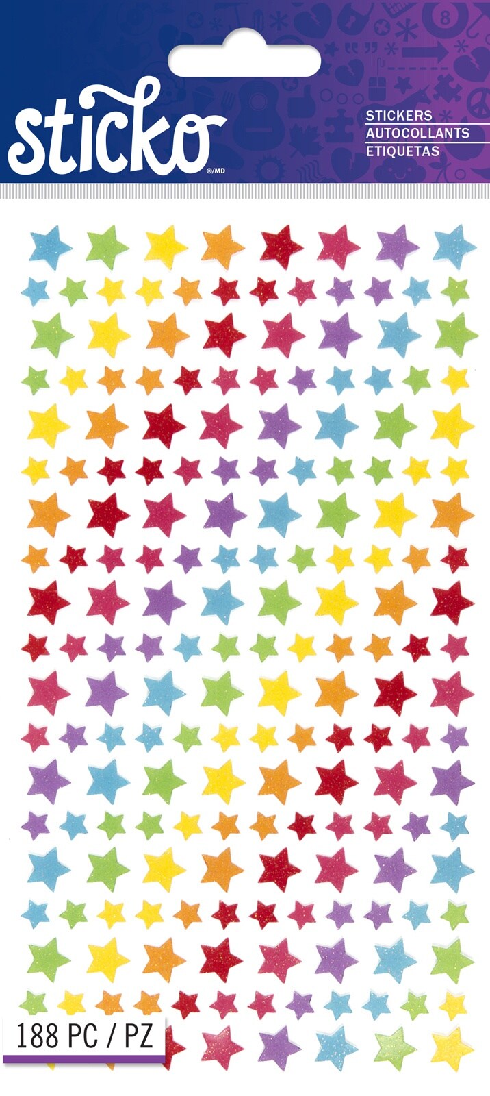 Sticko Stickers-Tiny Glitter Stars | Michaels