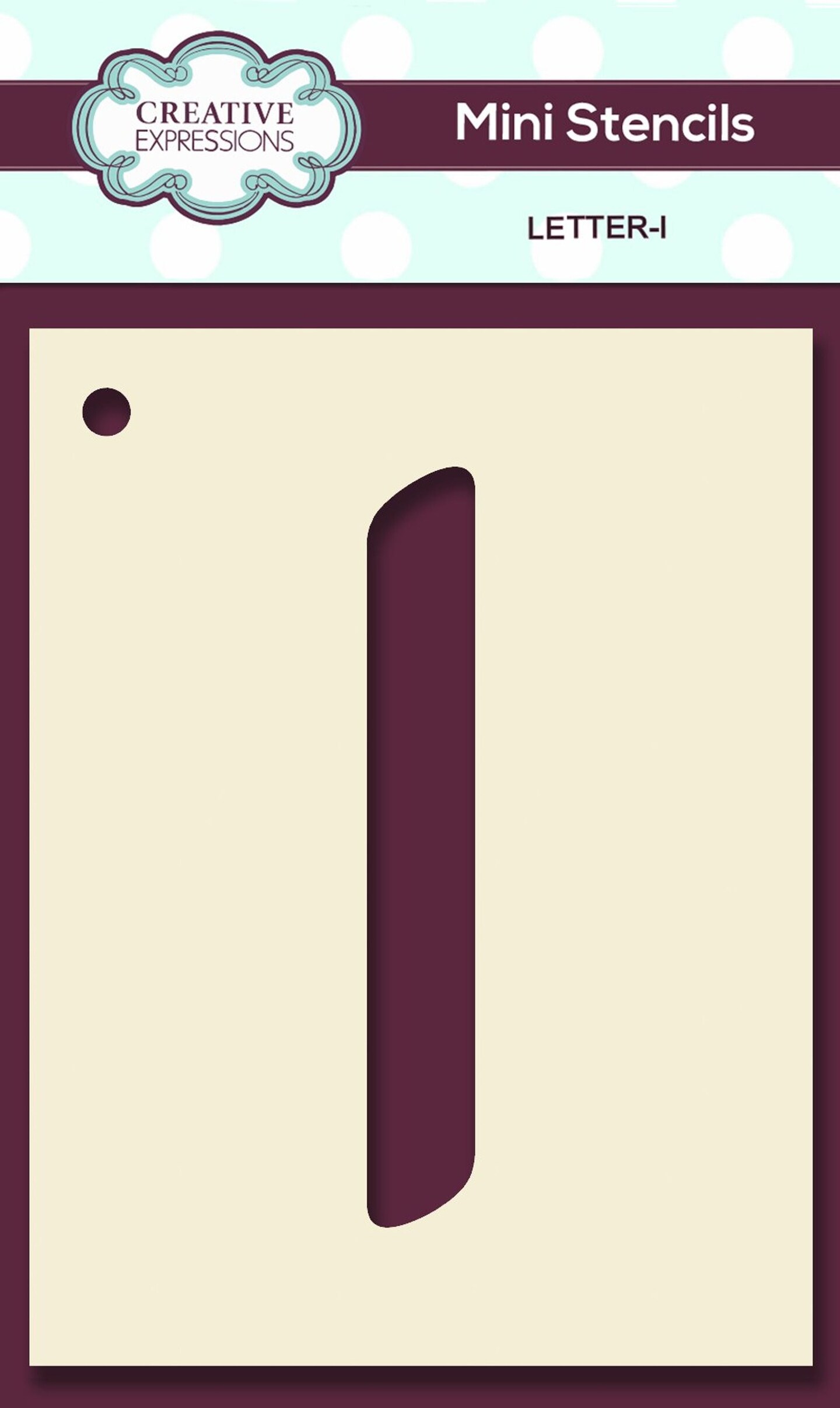 Creative Expressions Mini Stencil Upper Case Letter - I | Michaels