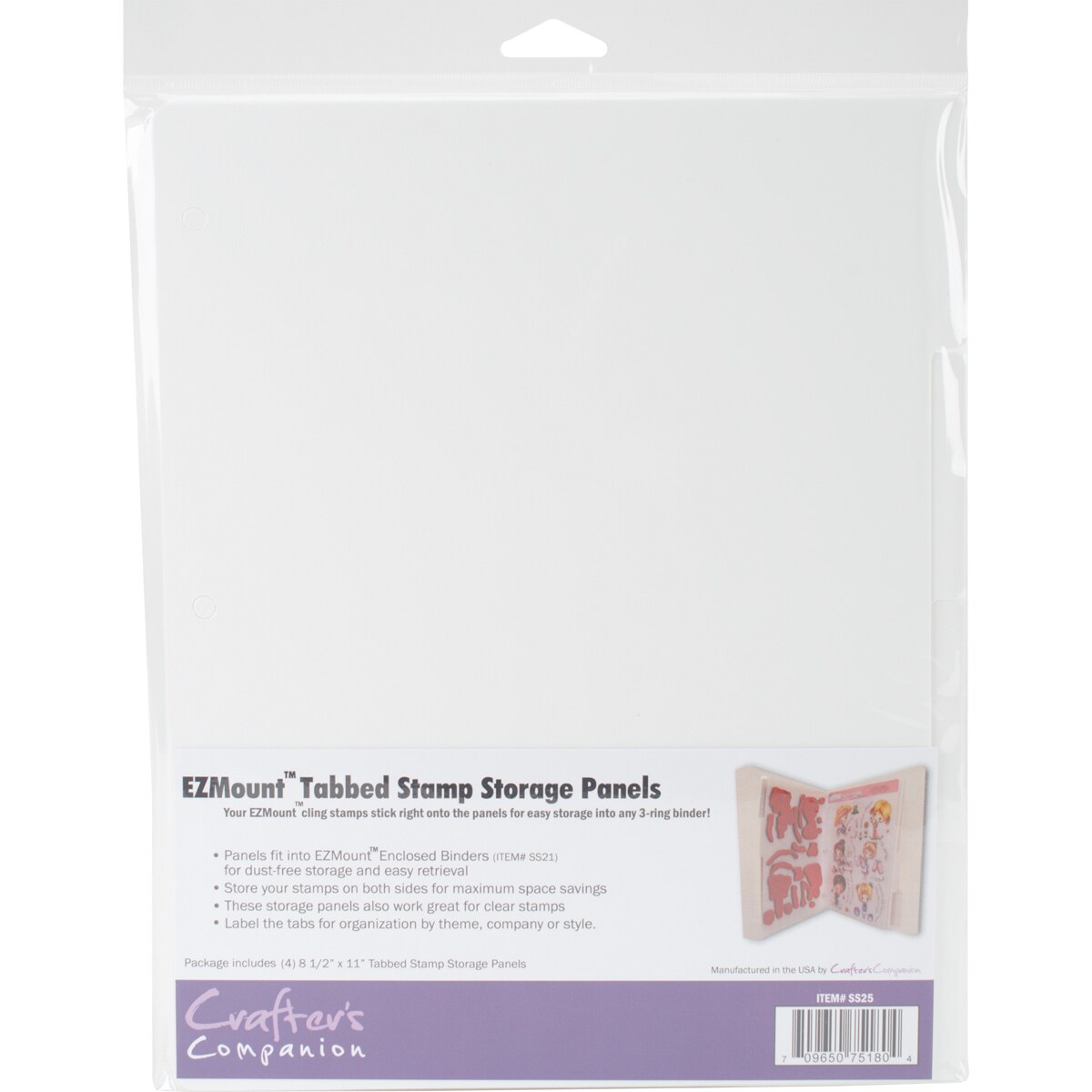 EZMount Tabbed Stamp Storage Panels 4/Pkg-8.5"X11" | Michaels