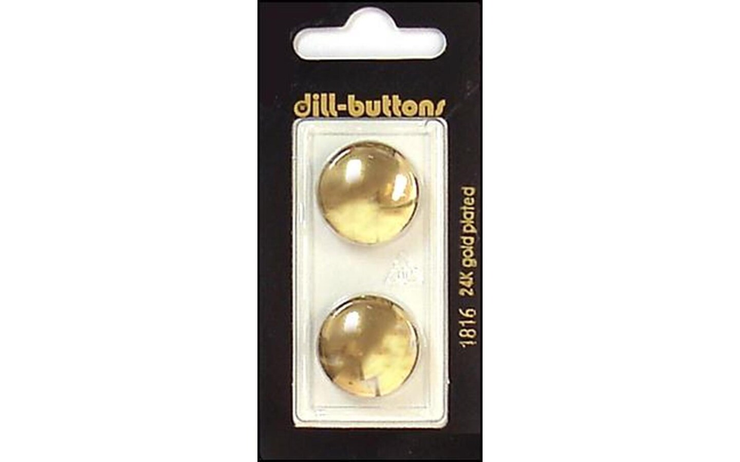 Dill Buttons 20mm 2pc Shank Gold | Michaels