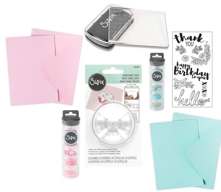 Sizzix Shaker Card Bundle - Star-Stamps & Envelopes | Michaels