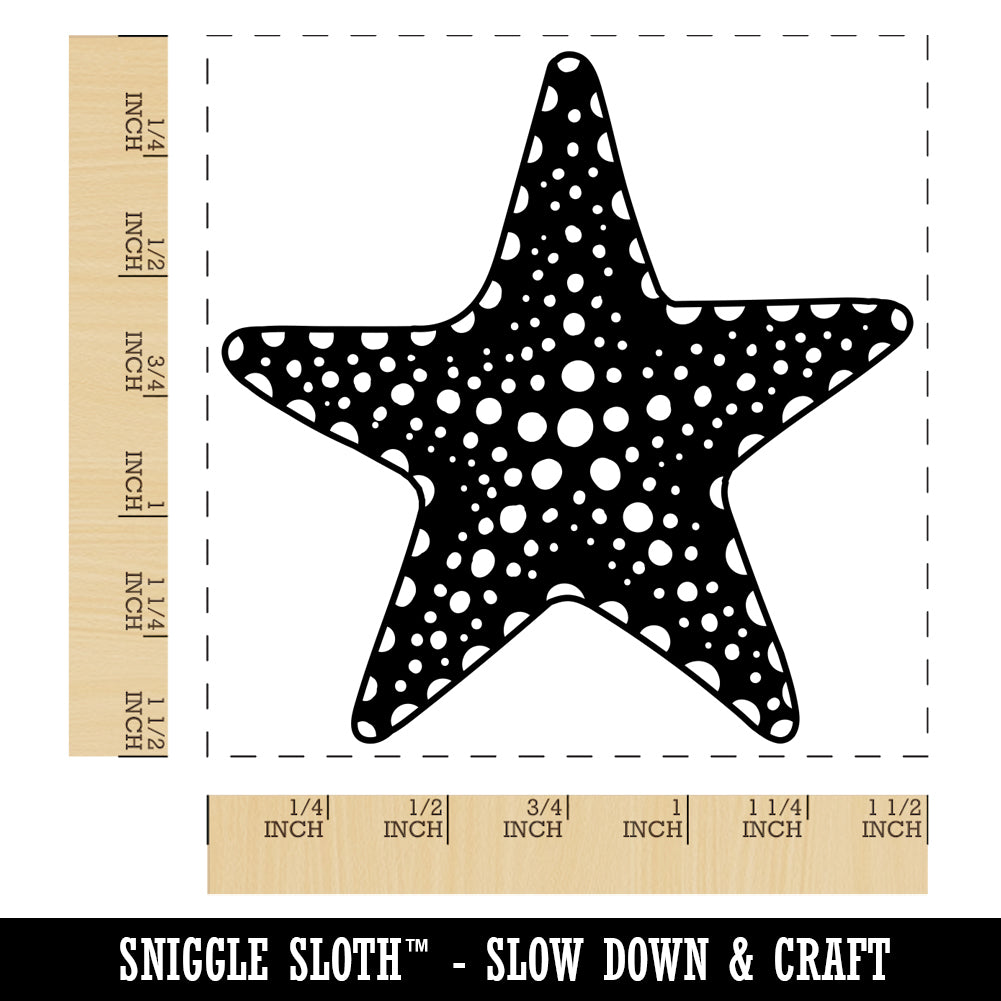 Detailed Starfish Ocean Beach Self-Inking Rubber Stamp Ink Stamper ...
