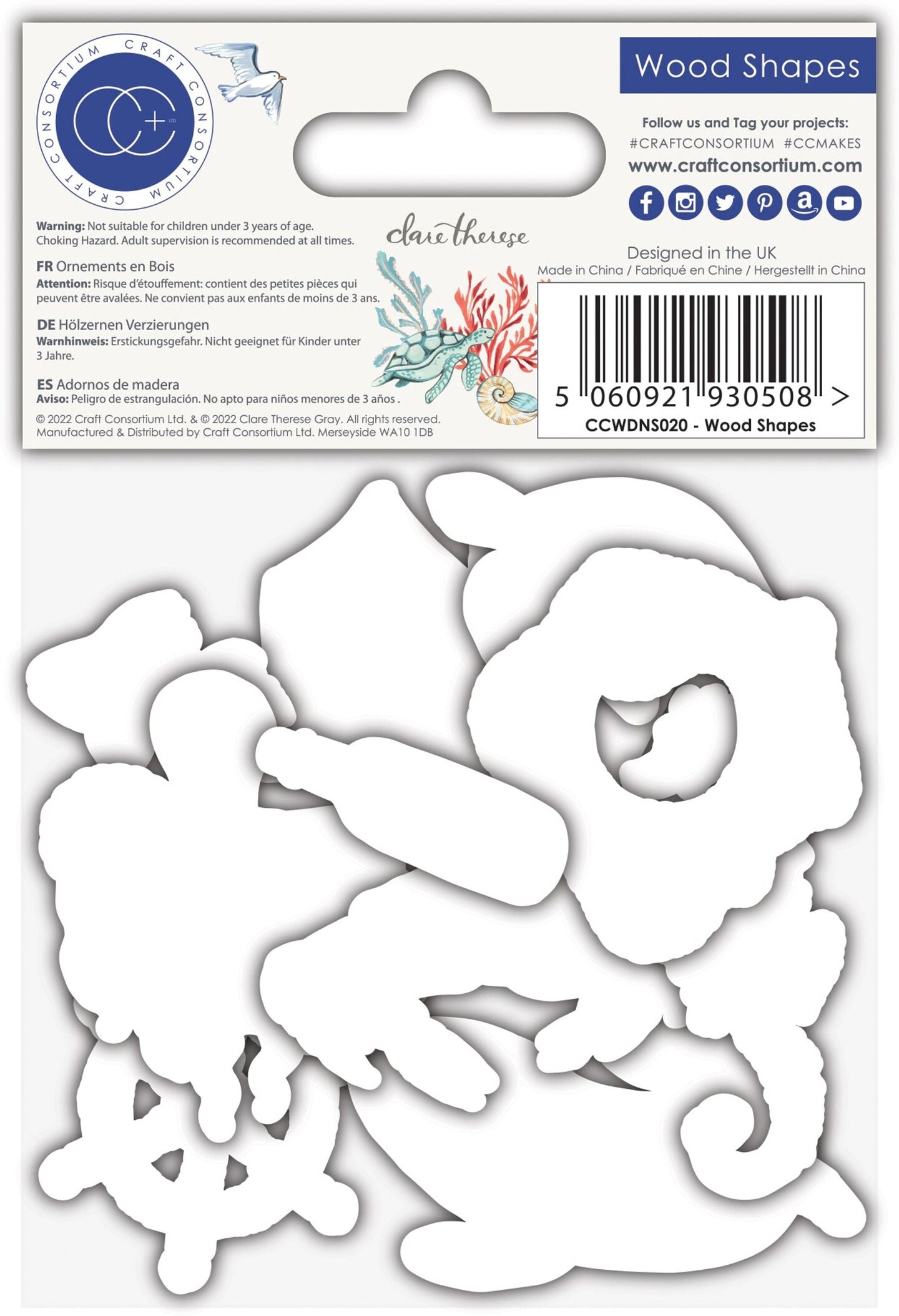 Craft Consortium Ocean Tale - Wood Shapes | Michaels