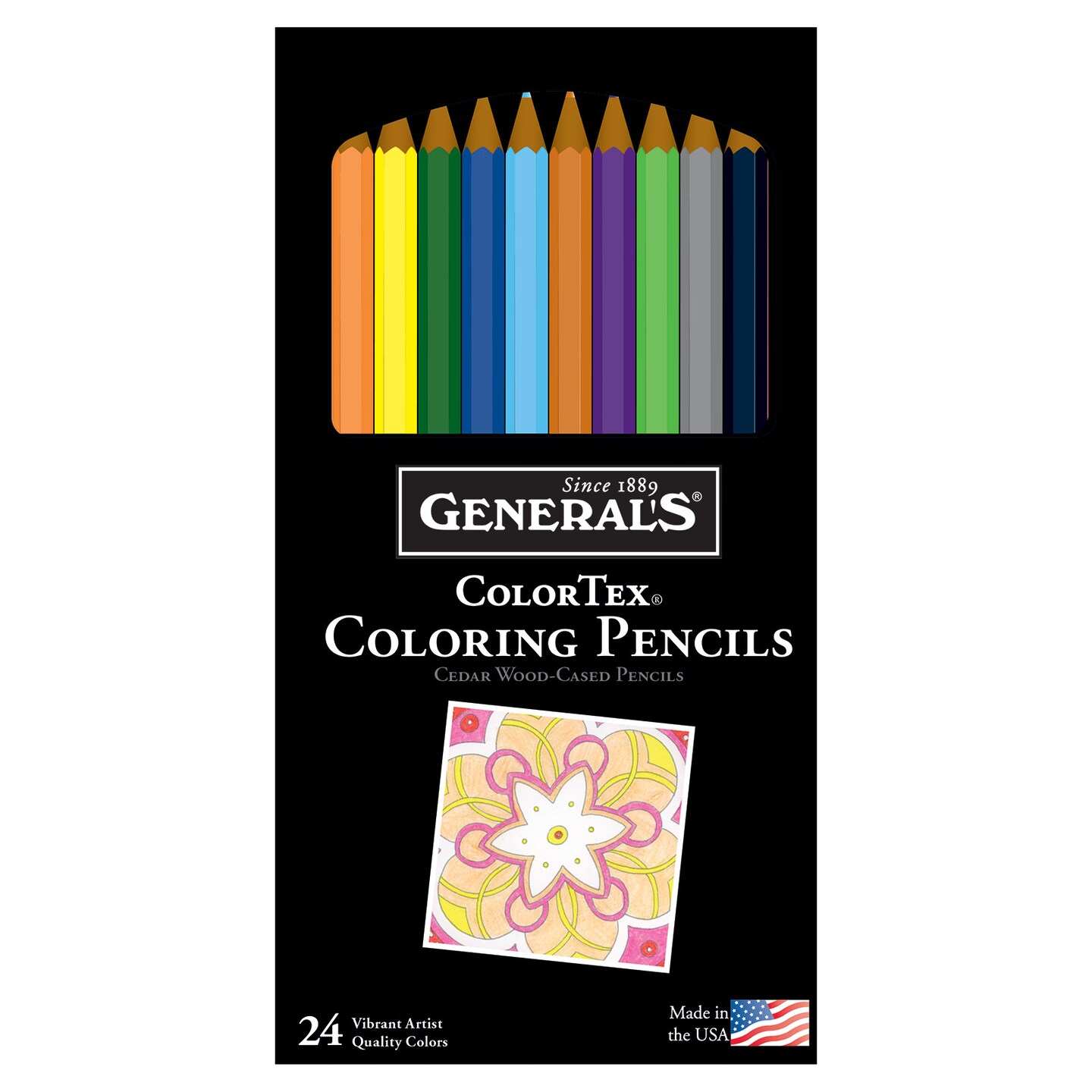 General Pencil Color-Tex Colored Pencil Set, 24-Colors | Michaels