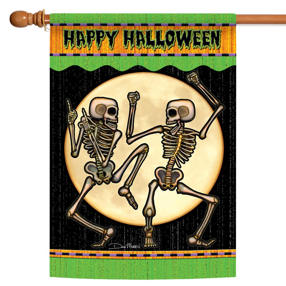 Dancing Skeletons Decorative Halloween Flag | Michaels