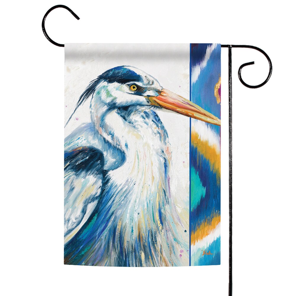 Hand Painted Heron Decorative Bird Flag | Michaels