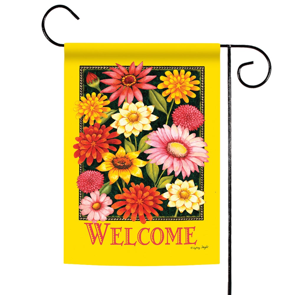 Yellow Welcome Bouquet Decorative Flower Double Sided Flag | Michaels