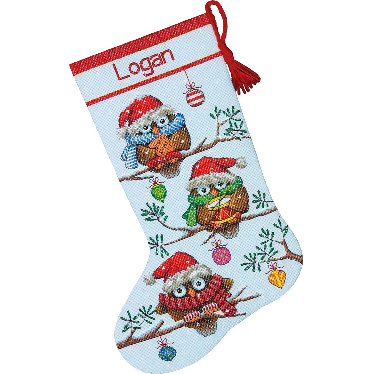 Dimensions Holiday Hooties Stocking Kit | Michaels