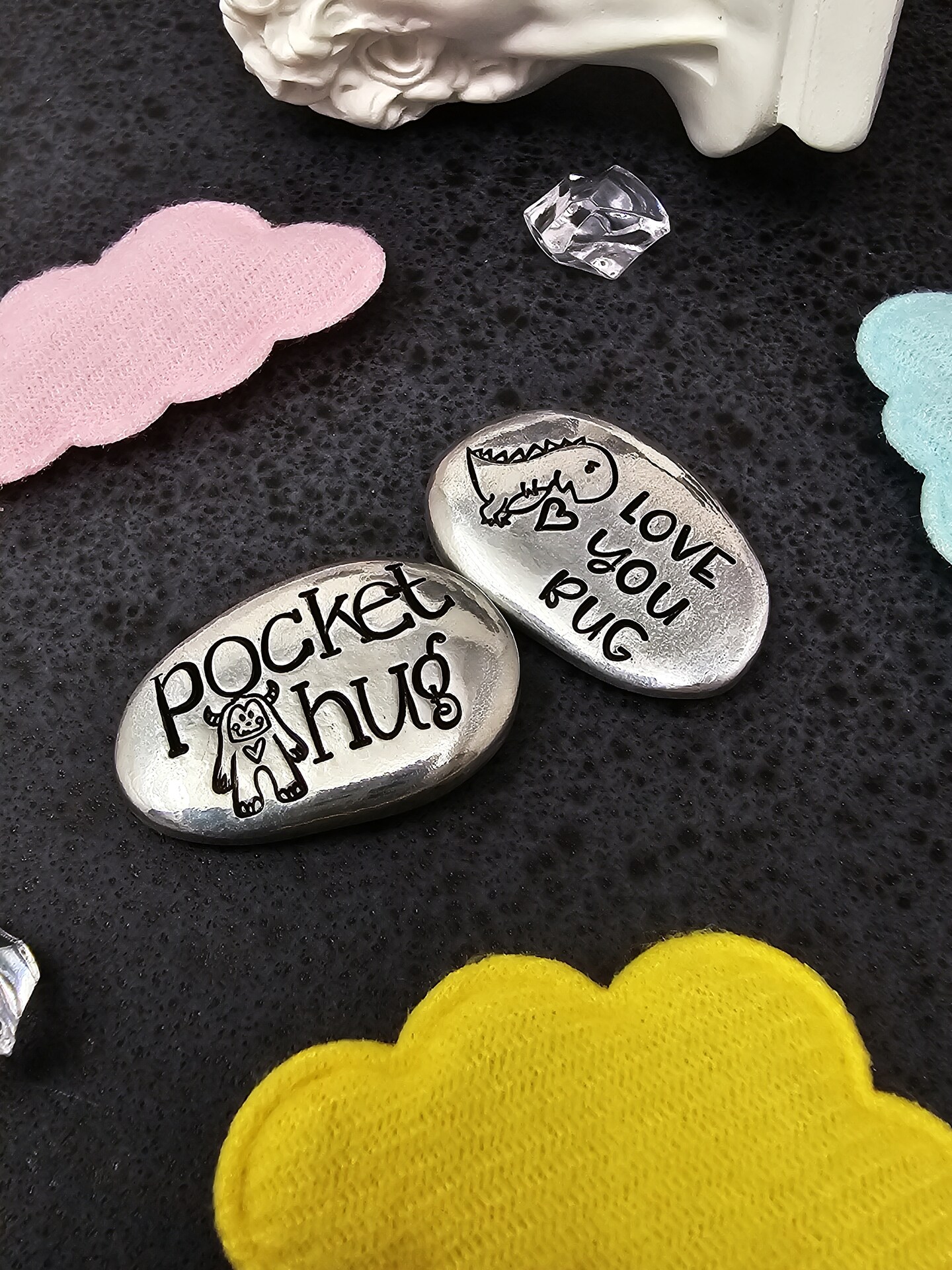 Pocket Hug, Custom Stone, Pocket Pebbles, Back To School Love Token ...