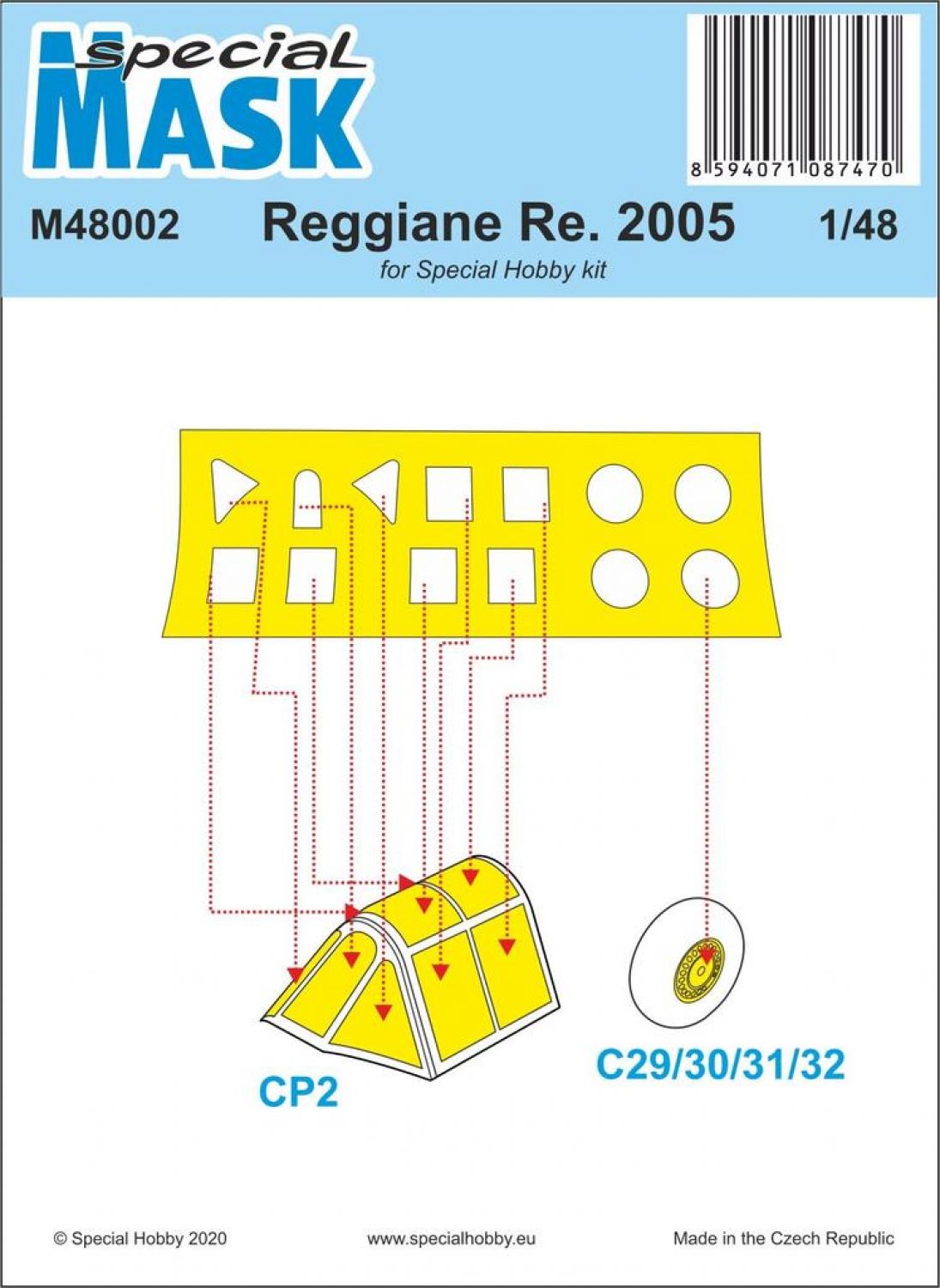 Special Hobby 1/48 Reggiane Re.2005 Mask Decal Mask | Michaels