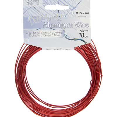 John Bead Red Aluminum Wire, 30ft | Michaels