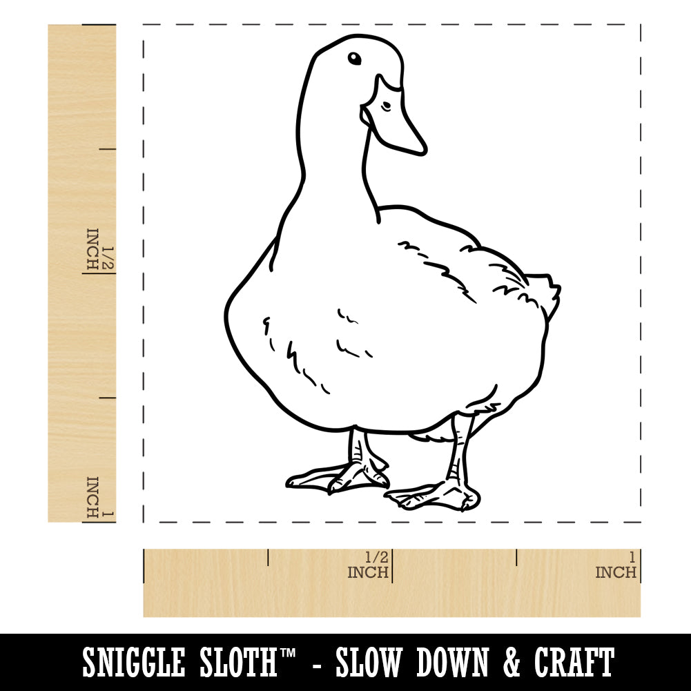 White Pekin Duck Self-Inking Rubber Stamp Ink Stamper | Michaels
