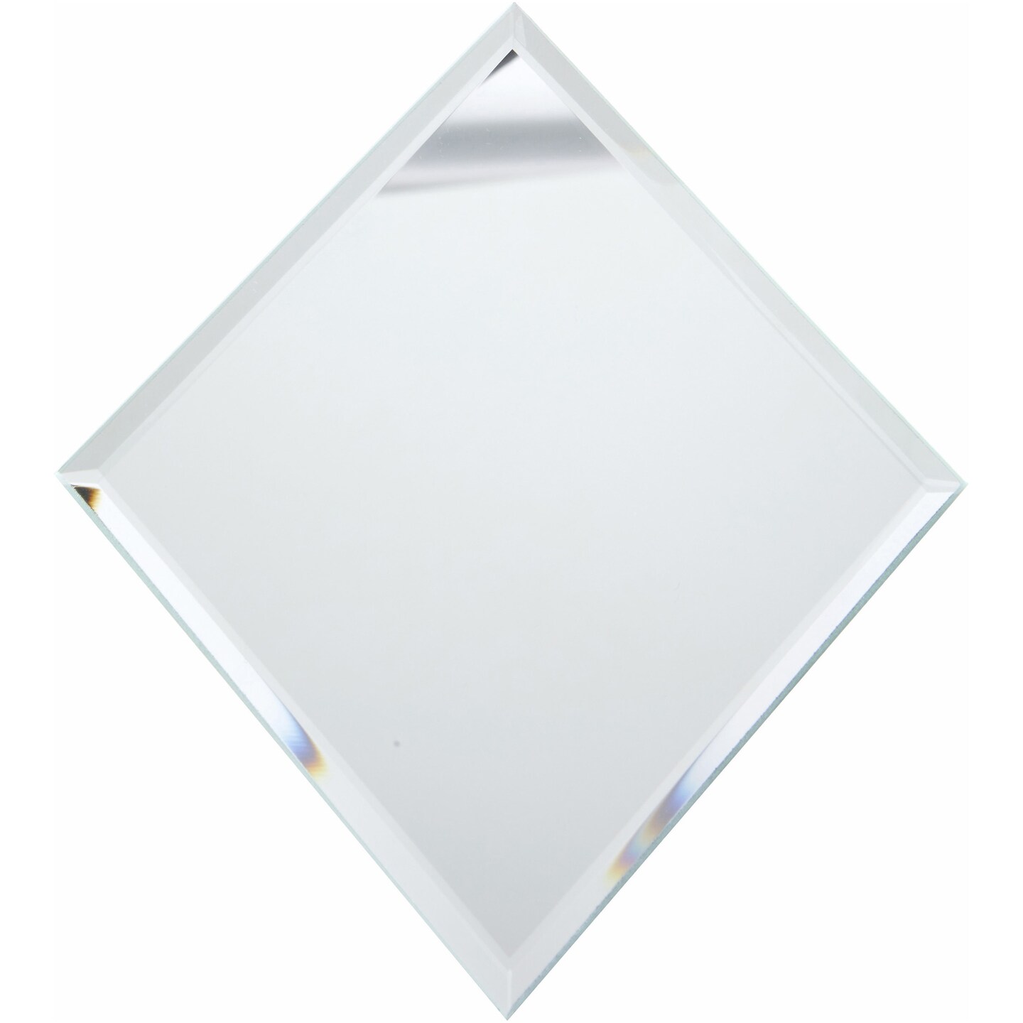 Plymor 3mm Beveled Glass Mirror, 6 inch x 8 inch (Diamond-shaped ...