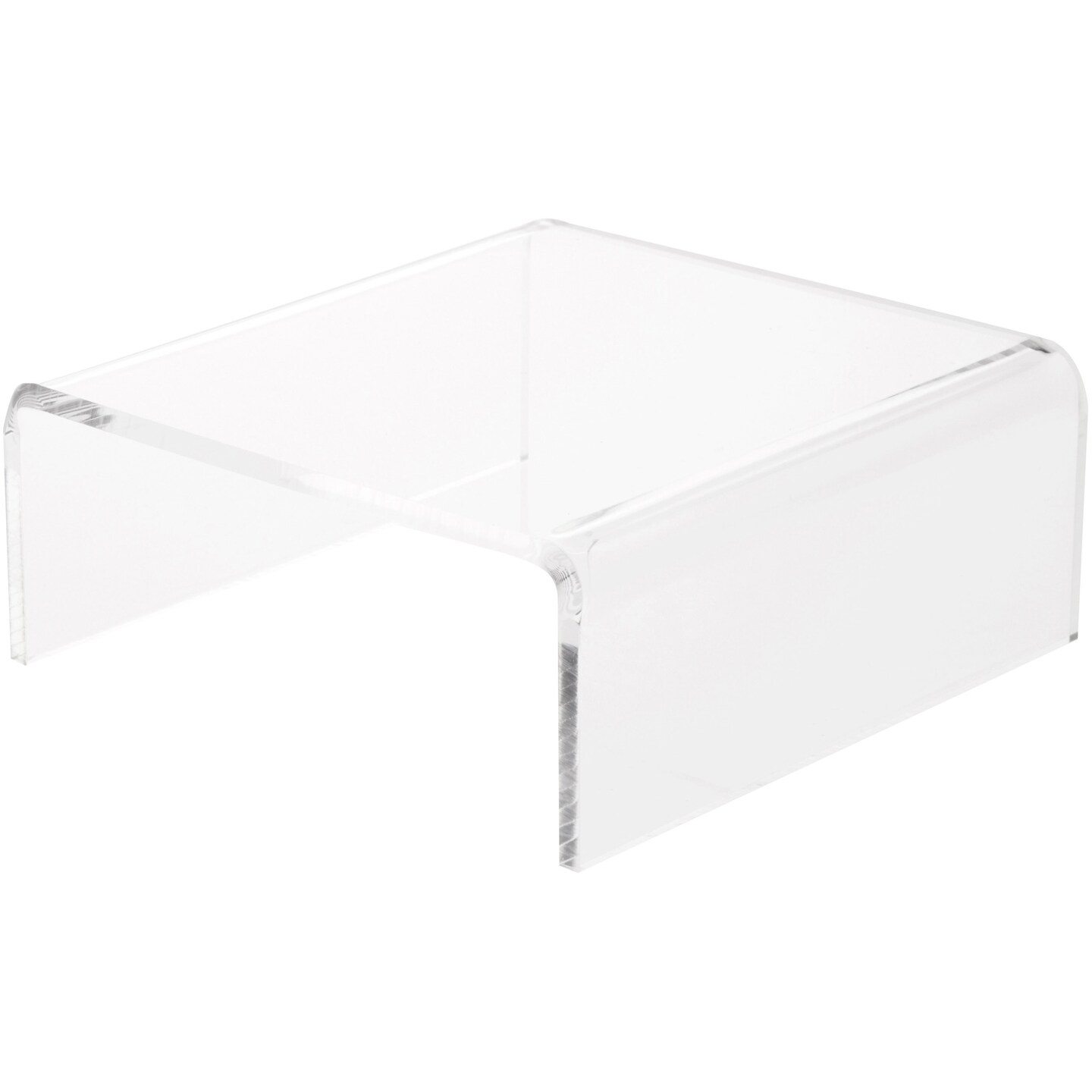 Plymor Clear Acrylic Short Square Display Riser, 2" H x 5" W x 5" D ...