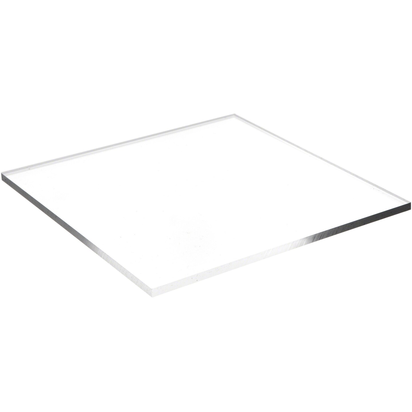 Plymor Clear Acrylic Square Polished Edge Display Base, 8" W x 8" D x 0 ...