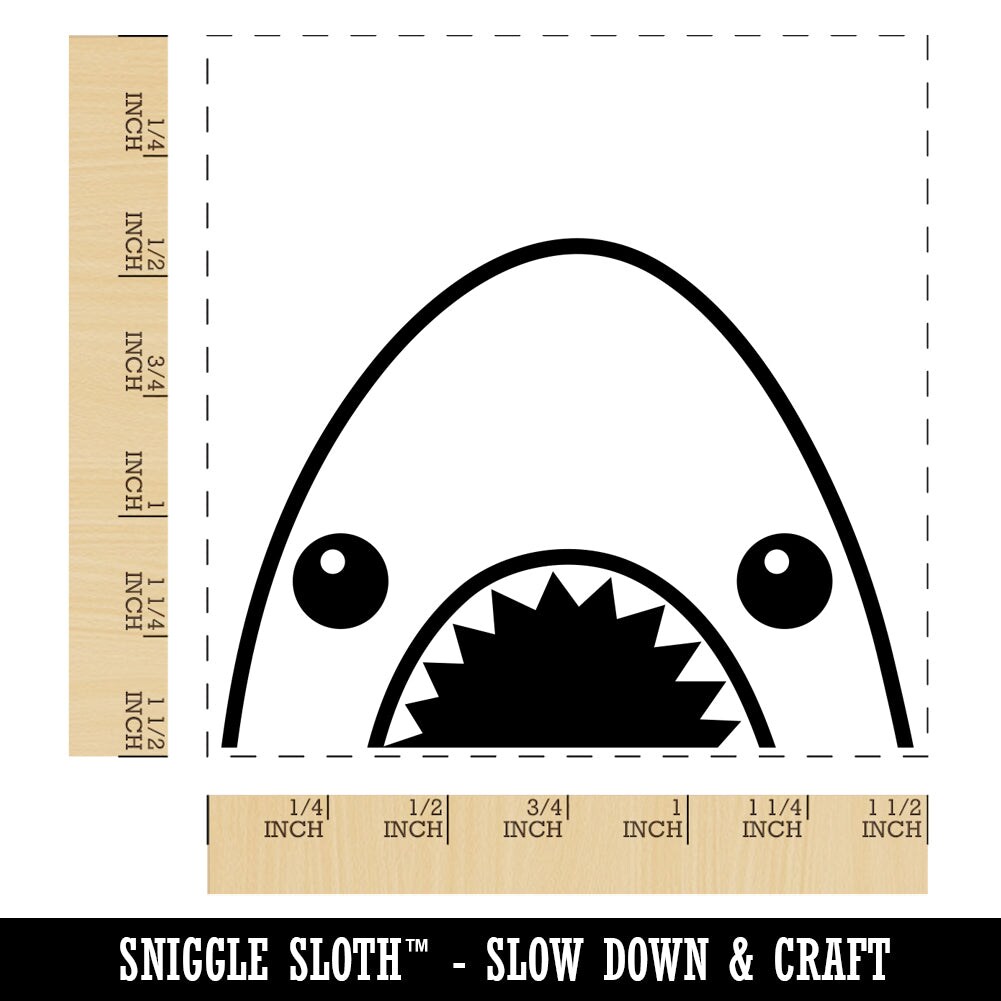 Peeking Shark Self-Inking Rubber Stamp Ink Stamper | Michaels