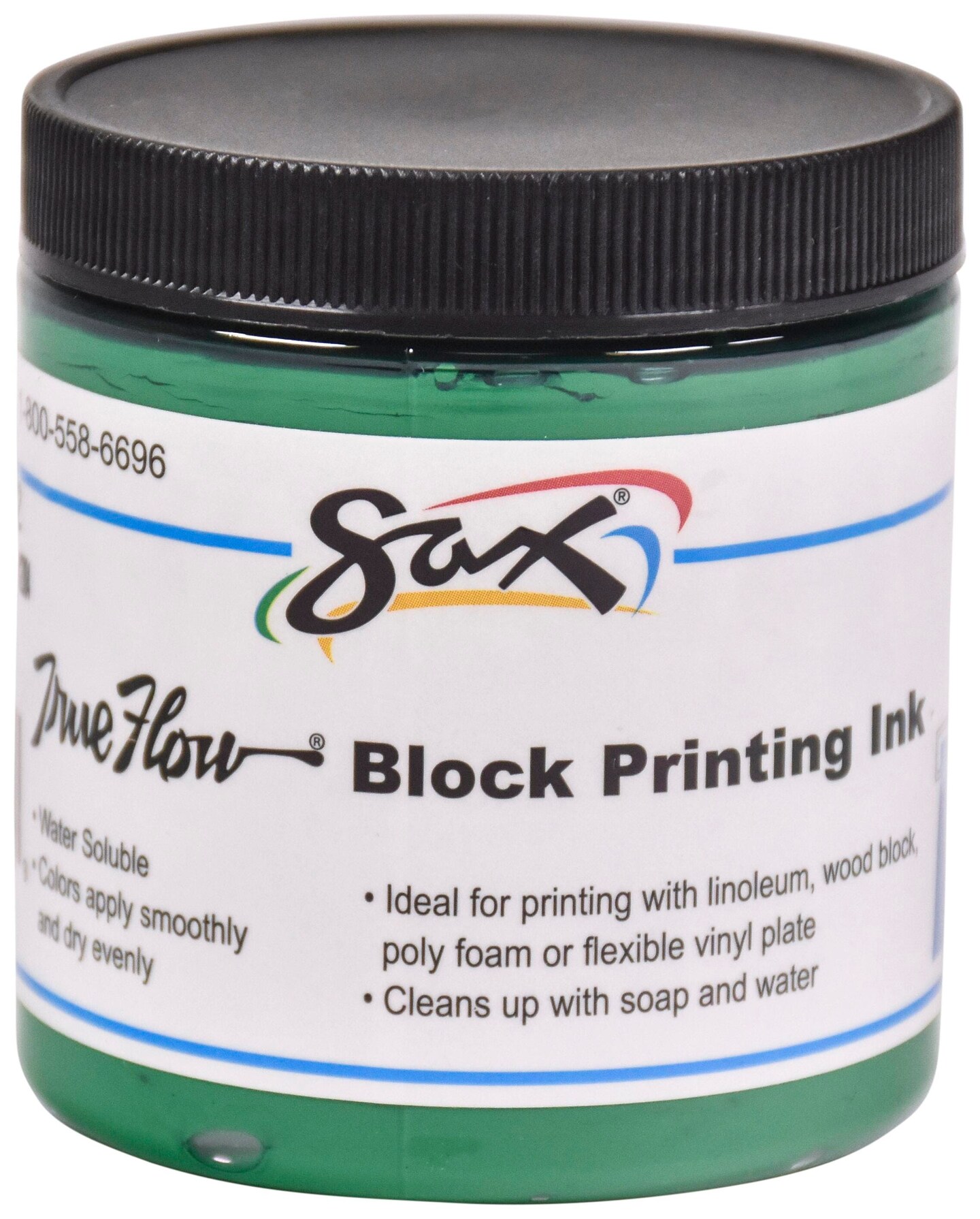 Sax Water Soluble Block Printing Ink, 8 Ounce Jar, Green | Michaels