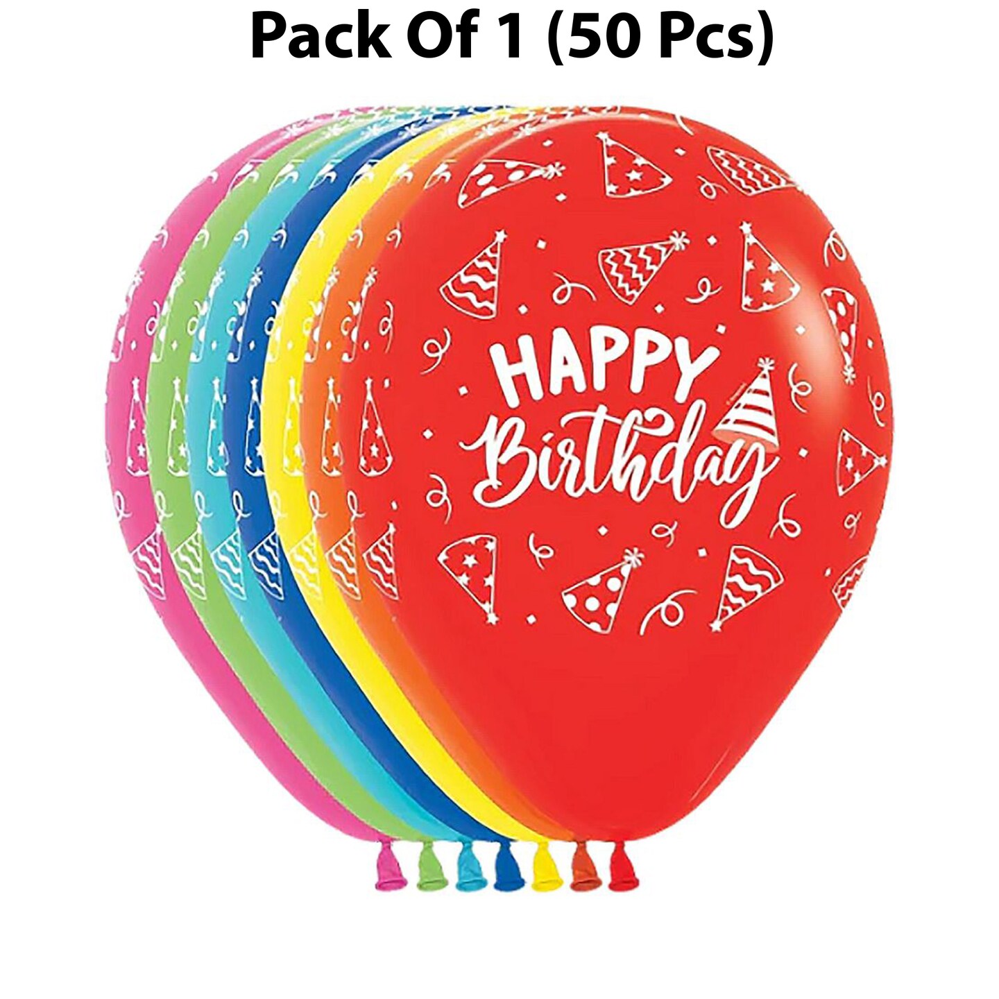 Assorted Birthday Hat Balloons - 11 inches | Celebration with top-notch ...