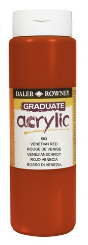 GRADUATE ACRYLIC 500ML VENETIAN RED | Michaels