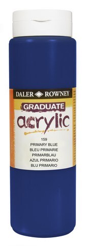 GRADUATE ACRYLIC 500ML PRIMARY BLUE | Michaels