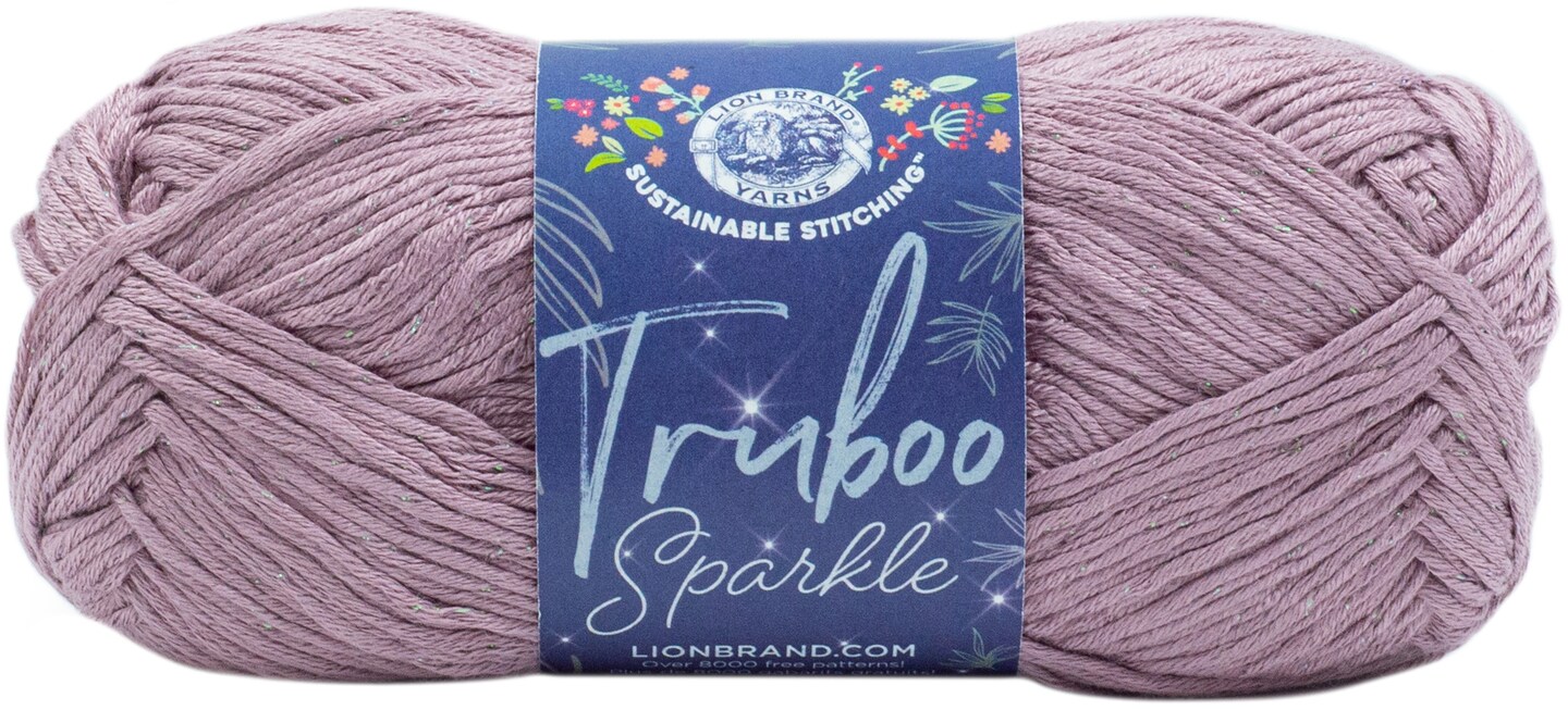 Lion Brand Truboo Sparkle Yarn-Truffle | Michaels