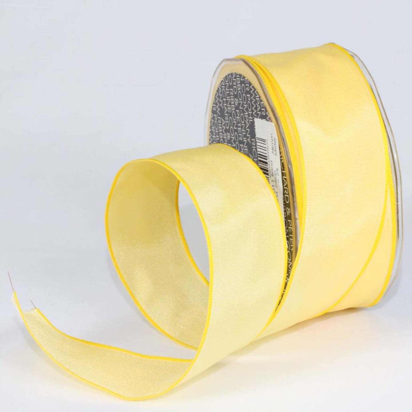 The Ribbon People Lemon Yellow Solid Wired Craft Ribbon 1.5" x 27 Yards ...