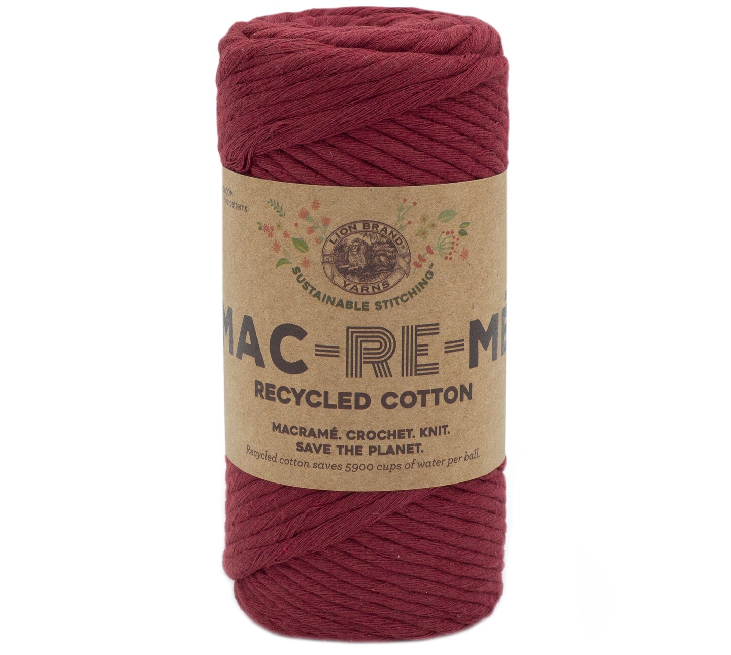 Lion Brand Mac-Re-Me Yarn-Red Velvet, Count: 1, Model: 845-113 | Michaels