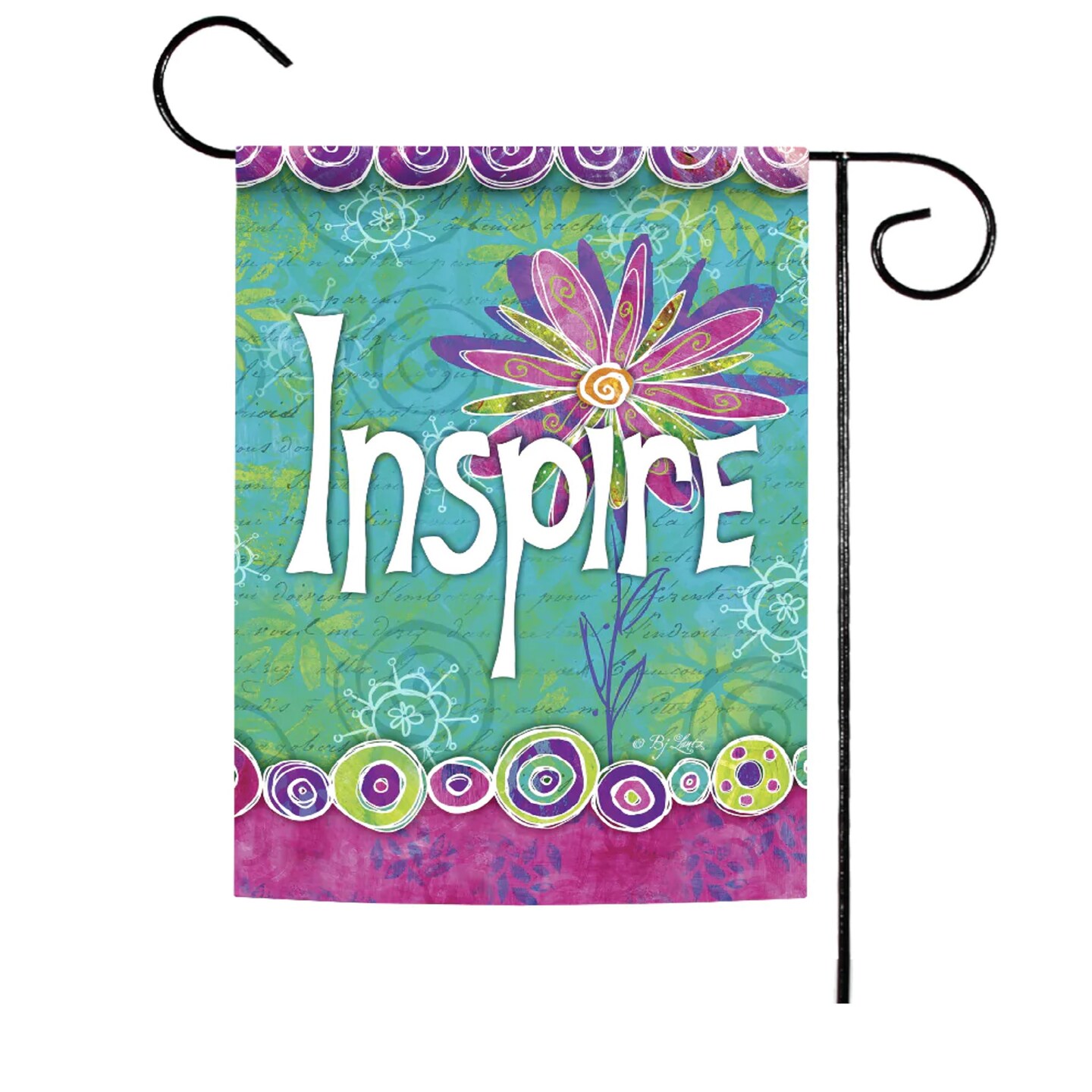 Toland Home Garden Flowers "Inspire" Outdoor Garden Flag 18" x 12.5 ...