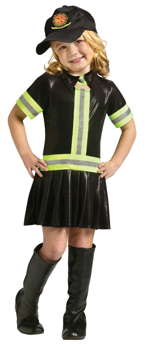 The Costume Center Black and Green Fire Girl Toddler Halloween Costume ...