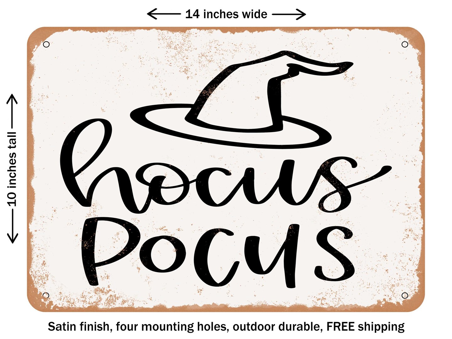 DECORATIVE METAL SIGN - Hocus Pocus - 4 - Vintage Rusty Look | Michaels