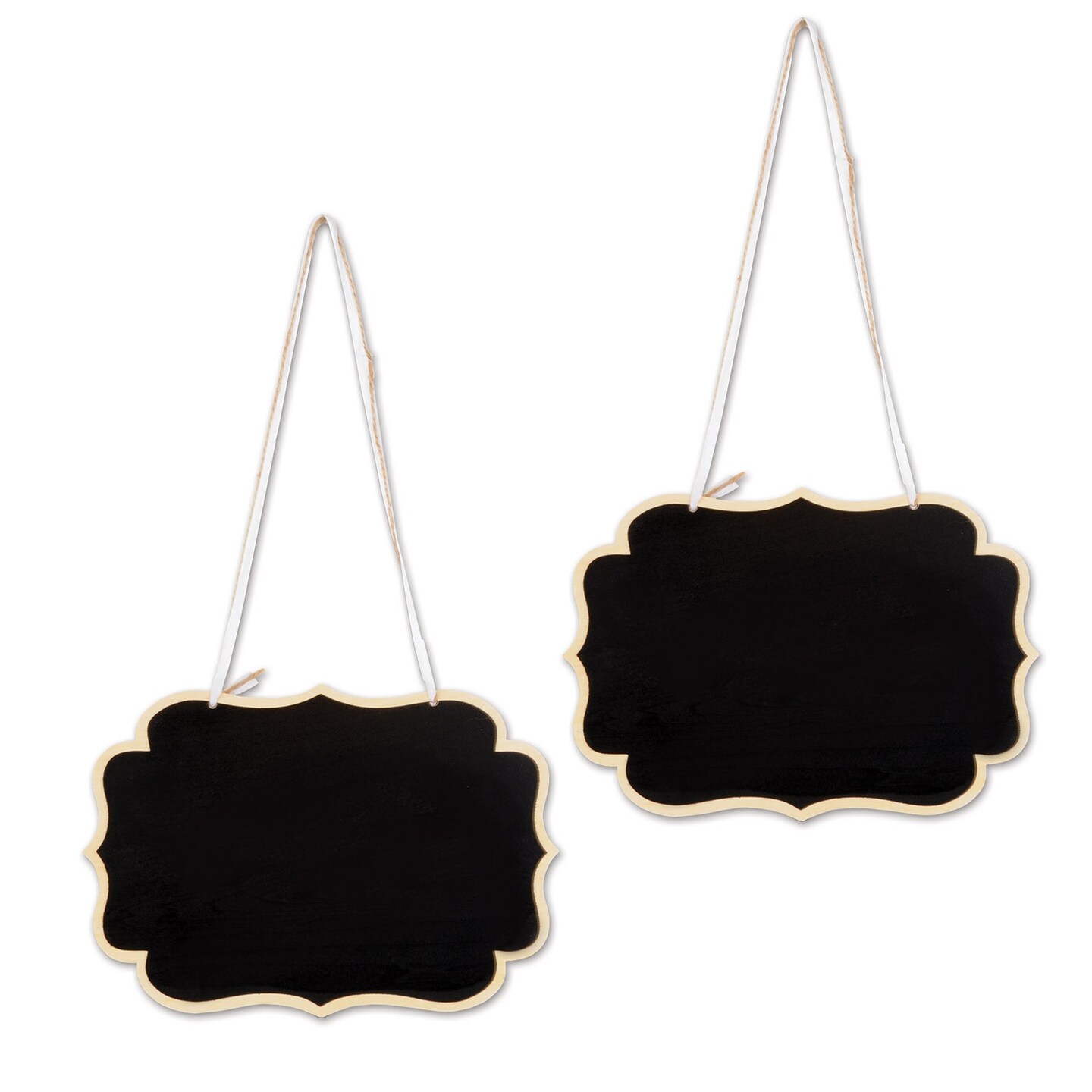 Party Central Club Pack of 12 Black Black Chalkboard Signs 10" | Michaels