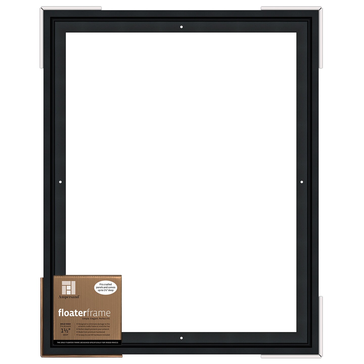 Ampersand Art Floaterframes Bold Edge (3/8" Face) 1-7/8" Frame Profile ...
