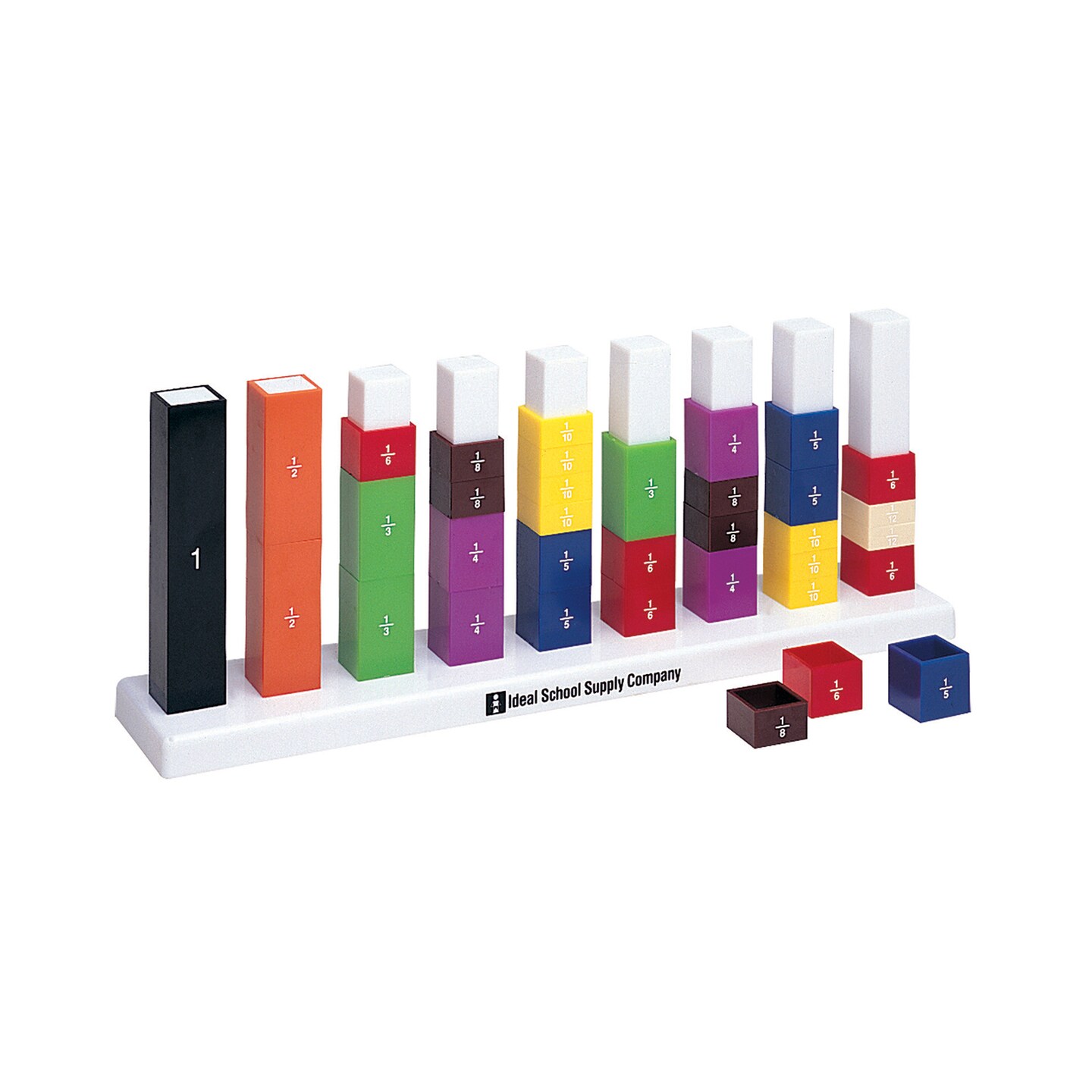 Carson Dellosa Fraction Stax Math Manipulatives Set, Fraction Tower ...
