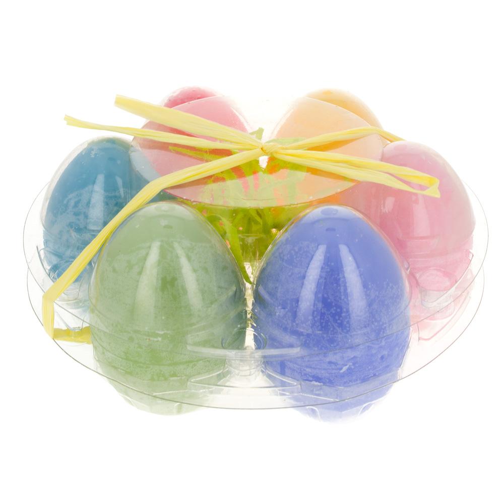 Set of 6 Multicolored Wax Easter Eggs | Michaels