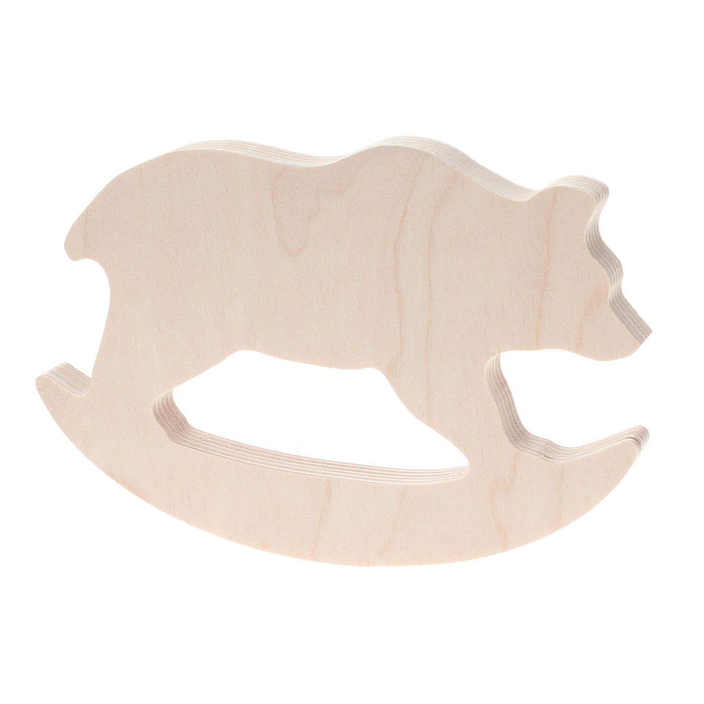 Wood Shape Rocking Bear 6x4" | Michaels