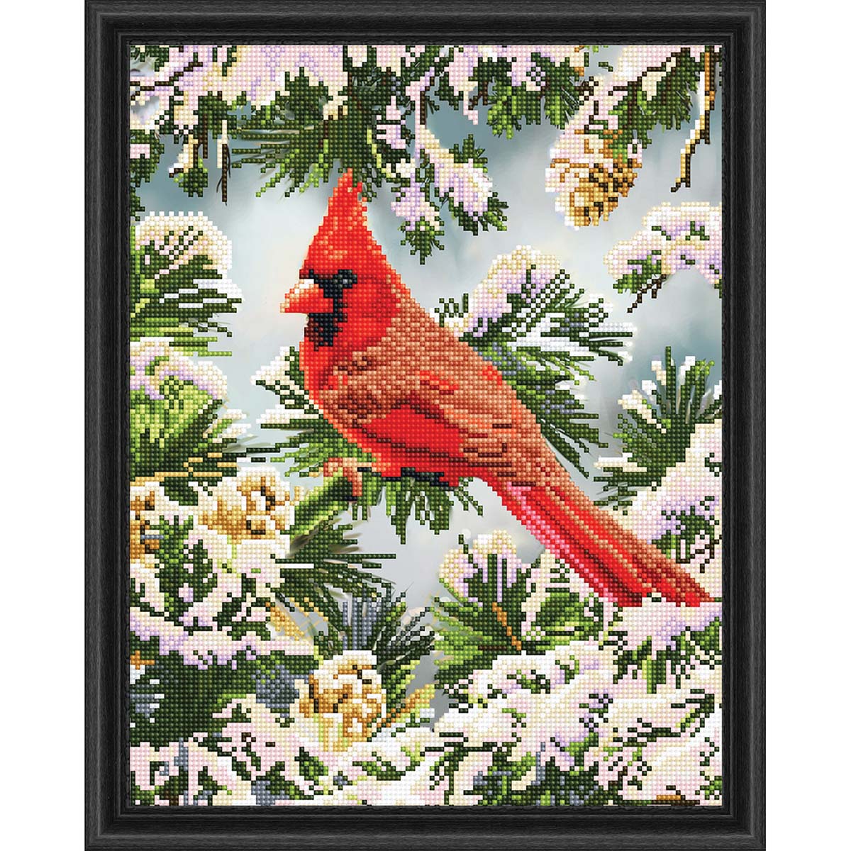 Diamond Dotz Good Fortune Cardinal Kit & Frame Diamond Painting | Michaels