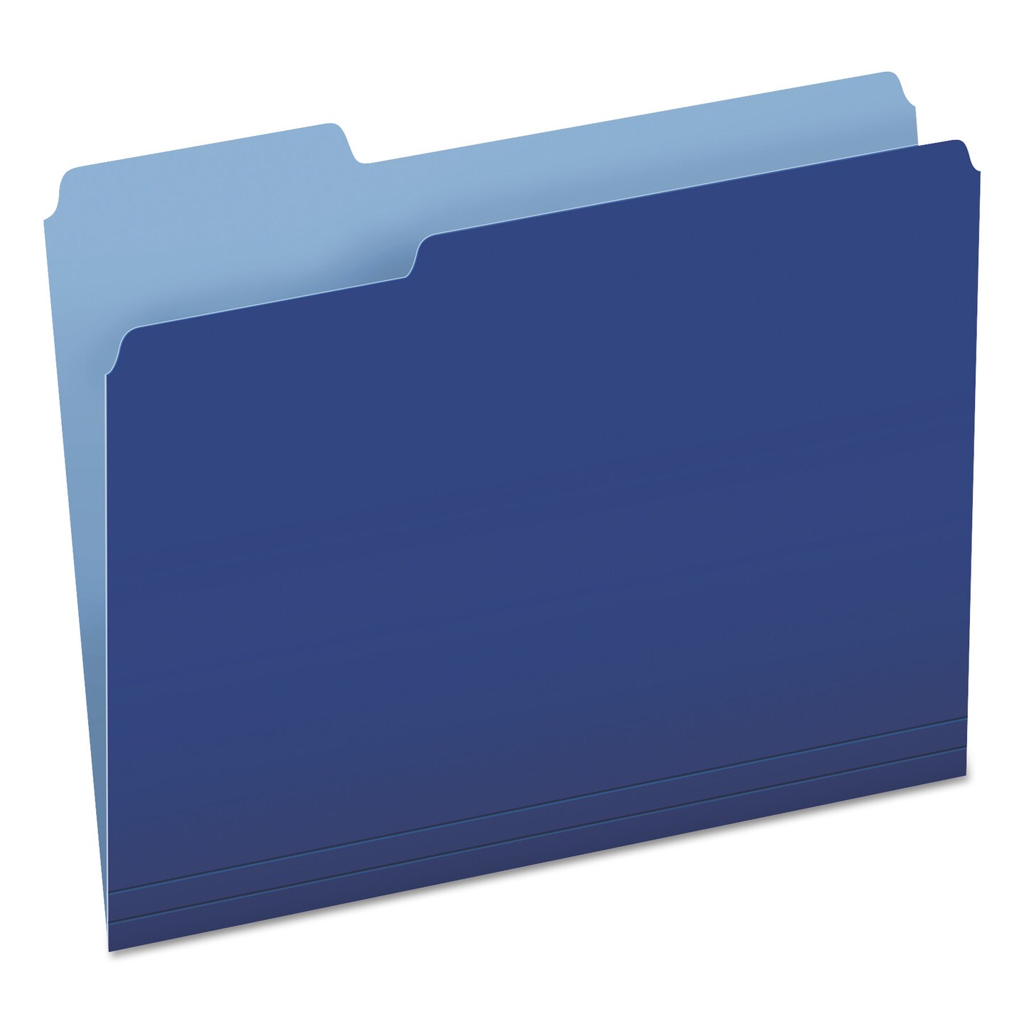 Pendaflex Colored File Folders 1/3-Cut Tabs Letter Size Navy Blue/Light ...