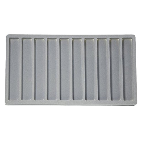 JewelrySupply Flocked Insert Standard Size 1x10 Grey | Michaels