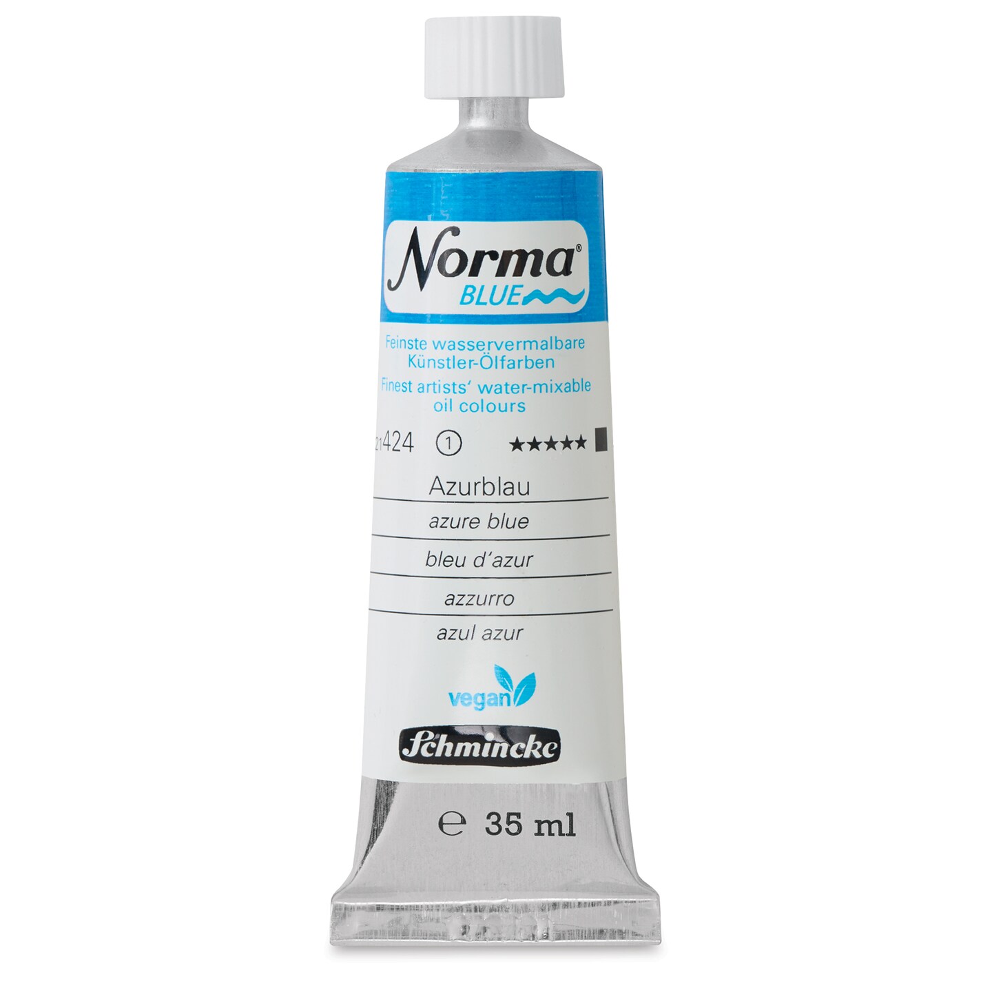 Schmincke Norma Blue Water-Mixable Oil Paint - Azure Blue, 35 ml | Michaels
