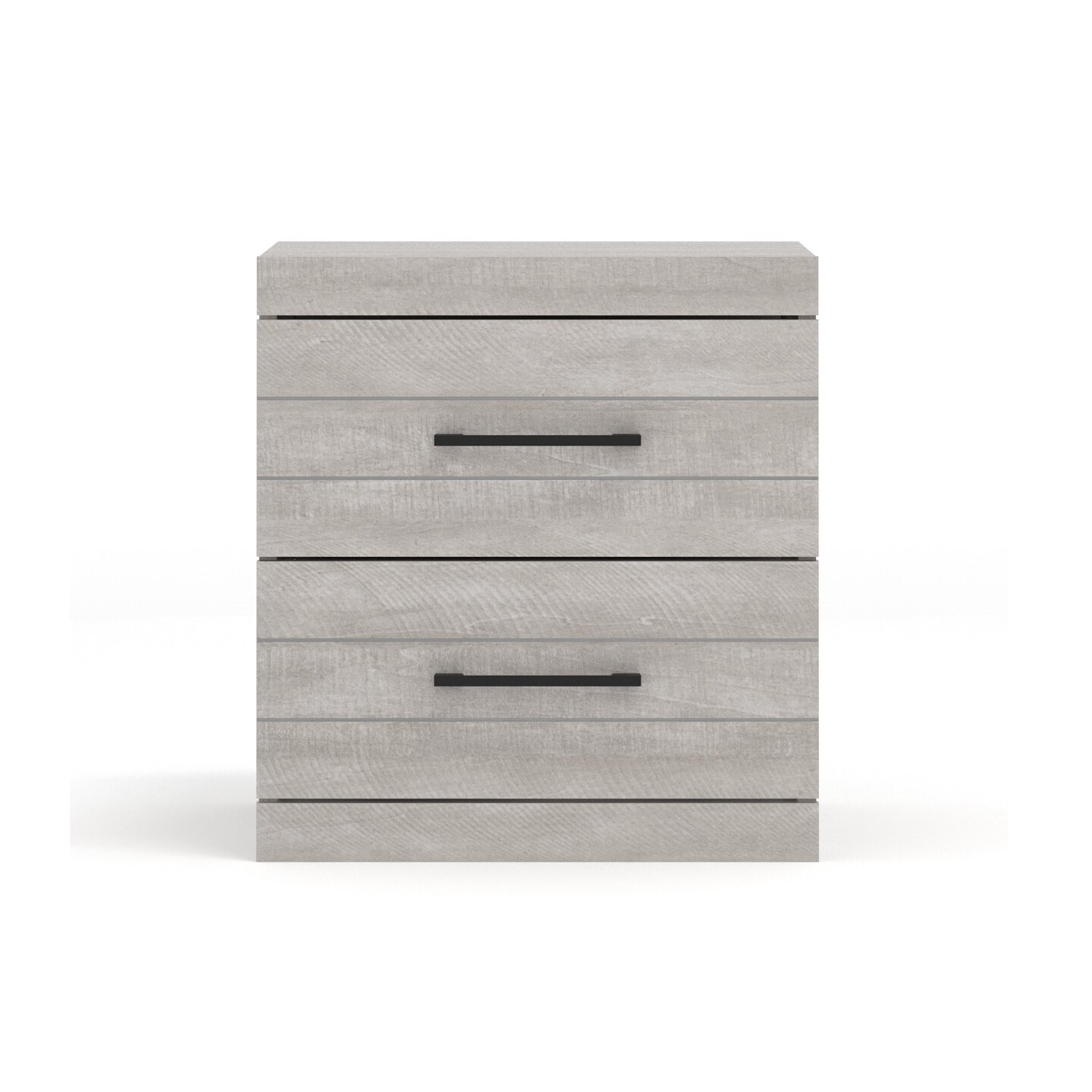 Contemporary Home Living 20.25" Gray Wooden Cabinet Nightstand with Two ...