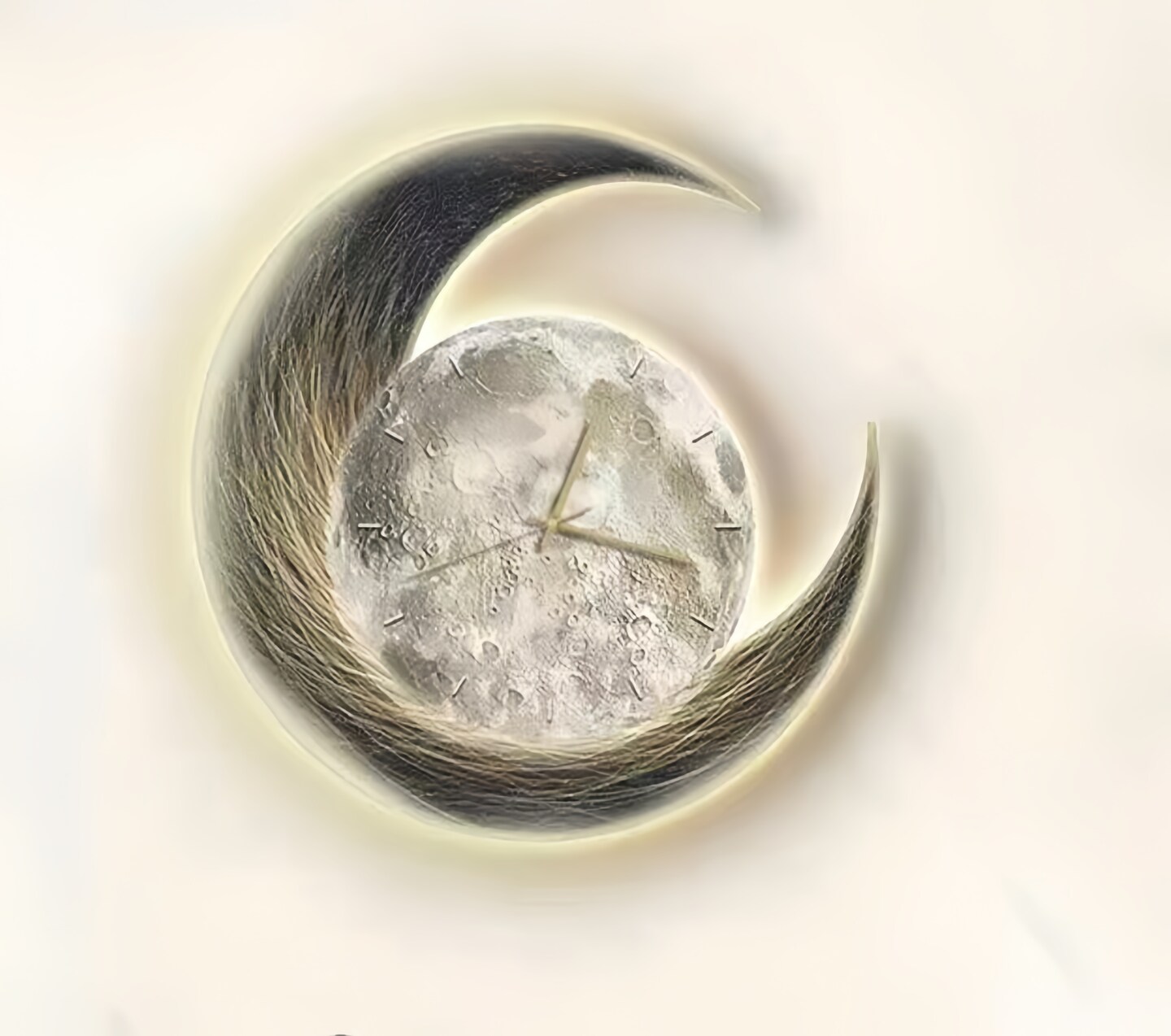 Moon-Themed Wall Clock Unique Home Wall Decor, Lunar Art Wall Decor ...