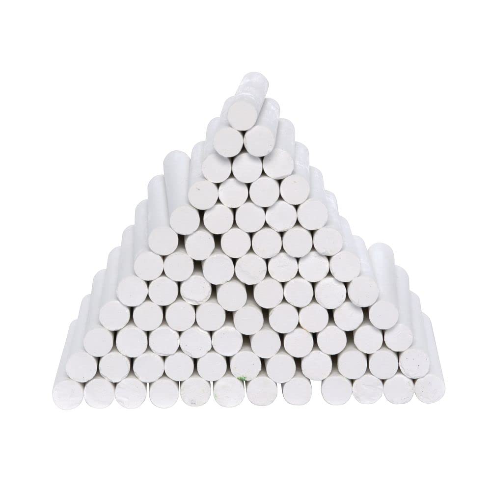 NODUST Dustless White Chalk, 100 Piece Bulk Pack, Value, Multi-Colored ...
