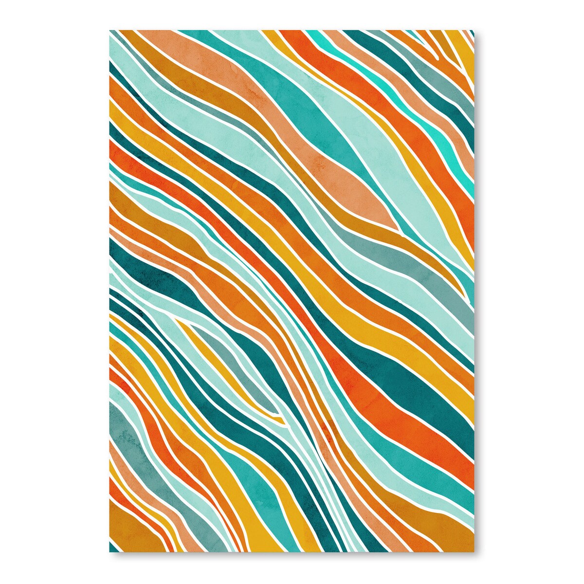 Tulum Abstract by Modern Tropical Poster Art Print - Americanflat ...