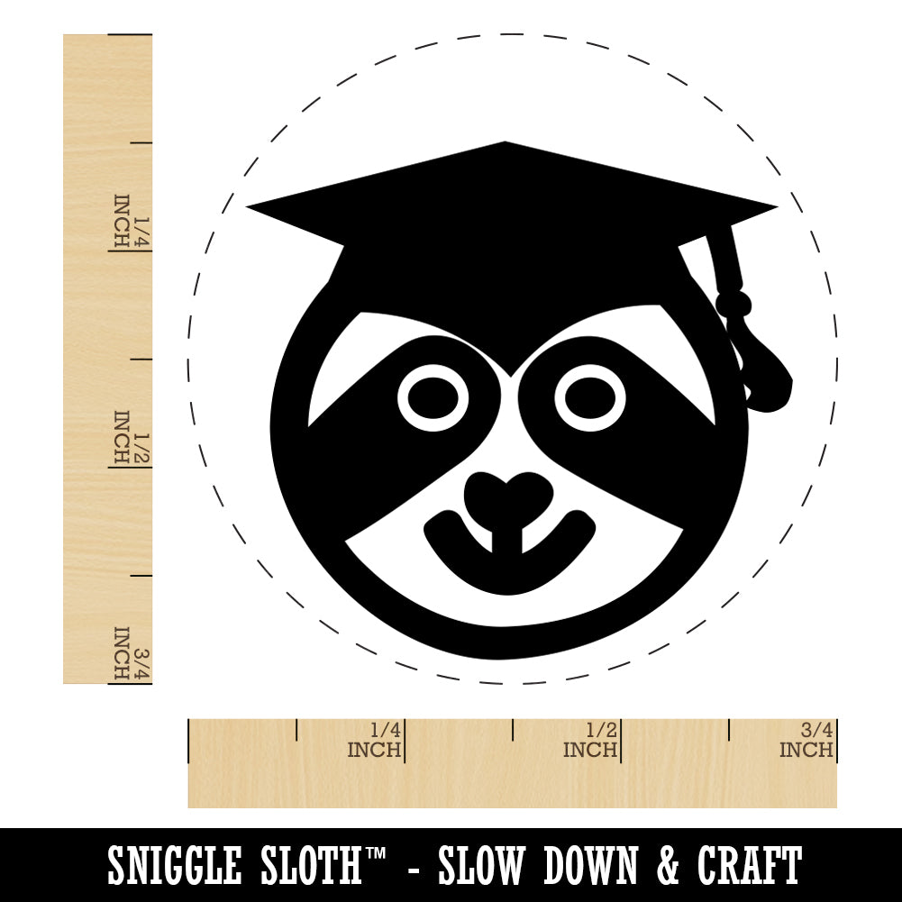 Graduation Sloth Rubber Stamp for Stamping Crafting Planners | Michaels