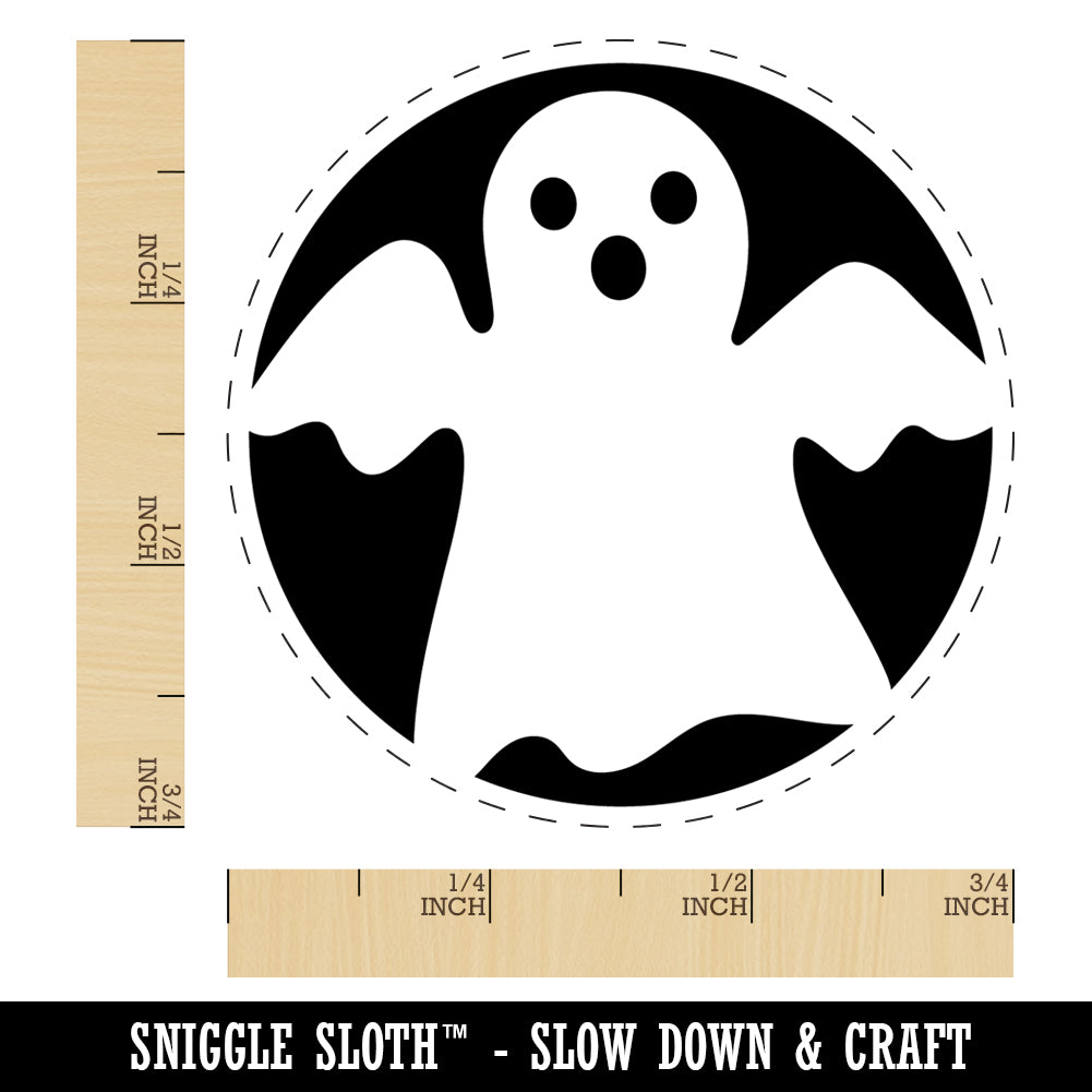 Spooky Halloween Ghost Rubber Stamp for Stamping Crafting Planners ...