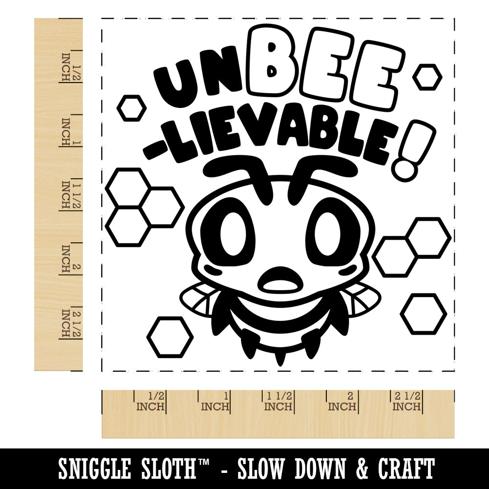 Unbelievable Bee Square Rubber Stamp for Stamping Crafting | Michaels