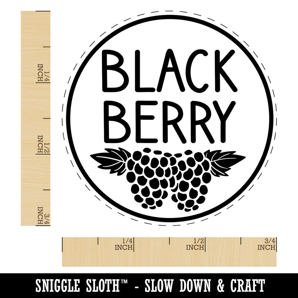 Blackberry Text with Image Flavor Scent Rubber Stamp for Stamping ...